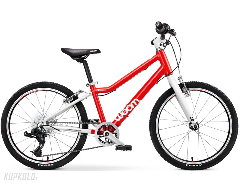 20" dětské kolo WOOM 4 - červené - Kupkolo.cz