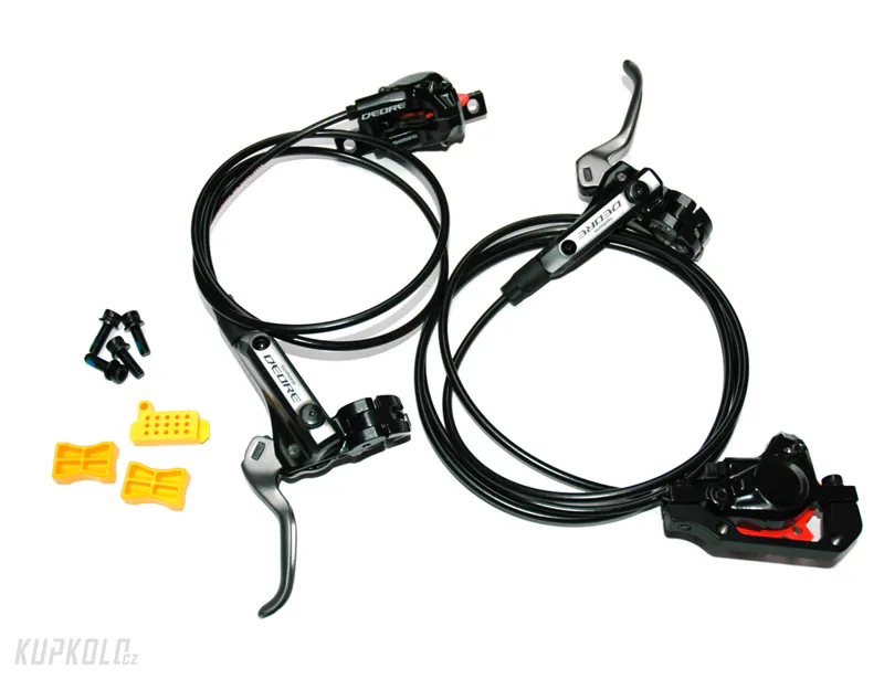 Brzda kotoučová Shimano Deore BR-M596 přední + zadní, bez kotoučů ...